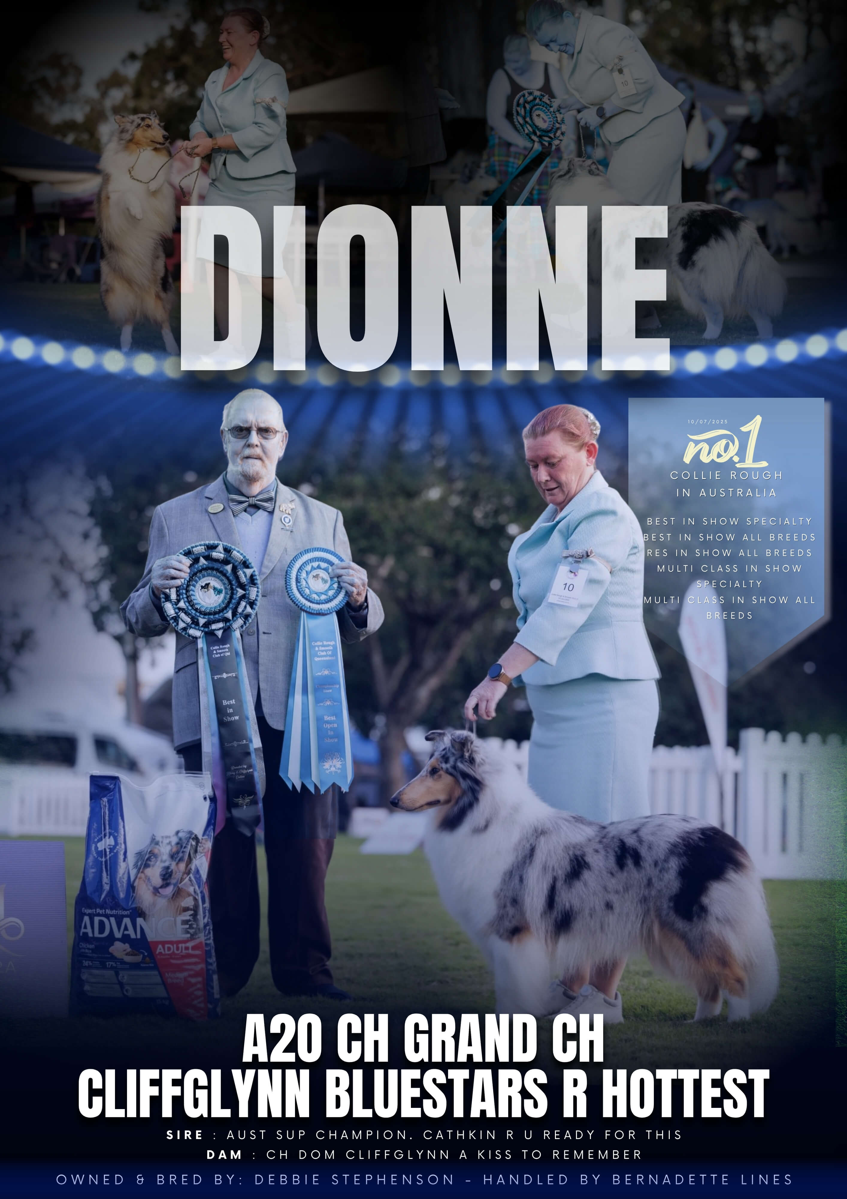 BISS BIS RBIS Aust Grand Ch A2O Ch Cliffglynn Bluestars R Hottest ...